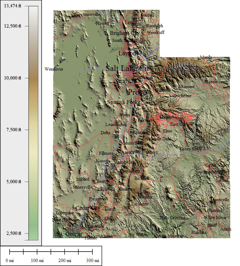 TopoCreator - Create and print your own color shaded-relief topographic ...